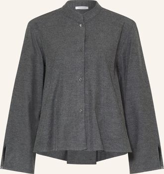 Soluzione - Camiceria Ticino Oversized-Bluse grau