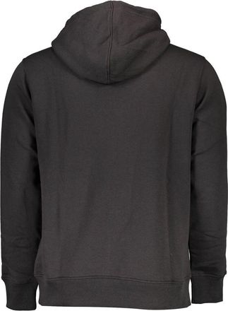 Calvin Klein Logo-Embroidered Cotton-Blend Hoodie - Black