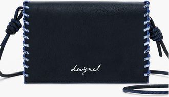 Desigual Nero Polyurethan Damen Geldb&ouml;rse