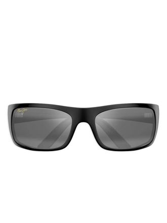 Maui Jim Sonnenbrille mit eckigem Gestell - Schwarz