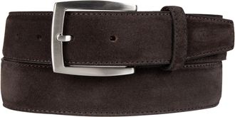 Lindenmann Herren G&uuml;rtel braun Veloursleder