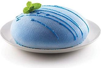 Silikomart | Moderne Silikon-Kuchenform GOCCIA, antihaftbeschichtet, 1er Pack Kuchenform, 3D Design, Ø 220 h 70 mm, Volumen 1650 ml, Made in Italy, Grau