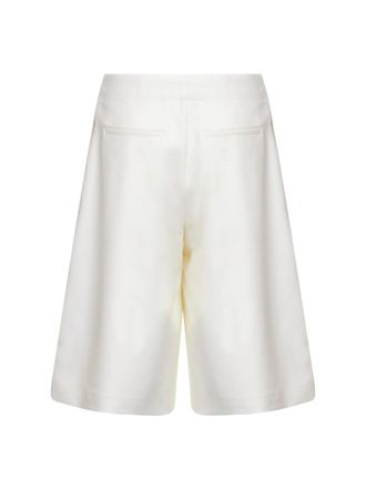 Jacquemus Mens Bermuda Shorts The Moisson White Cotton