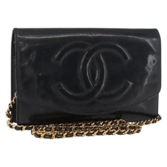 Chanel Sac bandouli&egrave;re vintage Pre-owned - Femme - Pre-owned - Noir - Taille: ONE Size