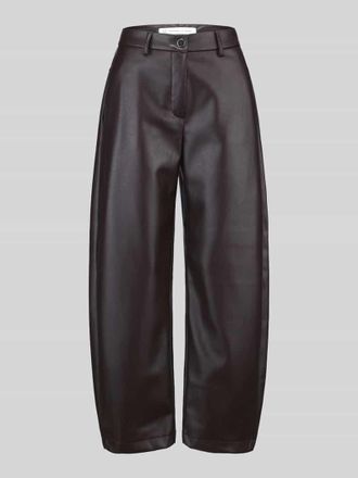 Raffaello Rossi Regular Fit Leder- / Kunstlederhose mit Label-Detail Modell PHIBI