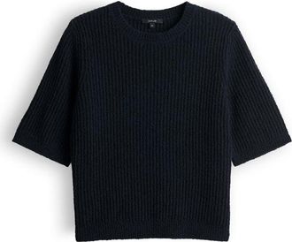 OPUS Strickpullover Strickpullover aus Baumwolle Slim Fit