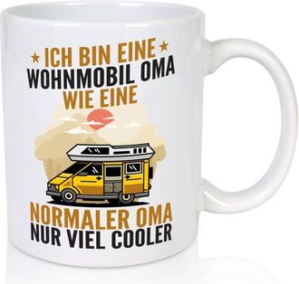 Generic Wohnmobil Oma | Camper Camping | Wohnmobil - Tasse Weiss - Kaffeetasse/Geschenk/Familie