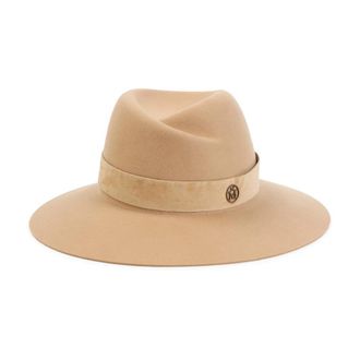 Maison Michel Virginie Wildlederhut - - Accessories - unisex - Beige - M