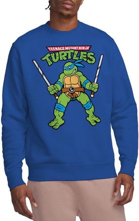 Teenage Mutant Ninja Turtles Unisex TMNT Retro Leo Crew Sweatshirt, k&ouml;nigsblau, XL