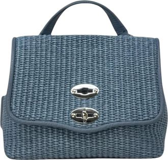 Zanellato Femme, Sacs, Bleu, Taille: ONE Size Postina Vimini Baby
