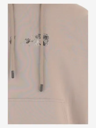 Off-white Mens Sweatshirt Spices Arrow Beige Cotton Sweatshirts Sweater