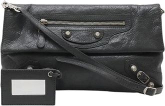Balenciaga Sac bandouli&egrave;re enveloppe Pre-owned - Femme - Pre-owned - Gris - Taille: ONE Size