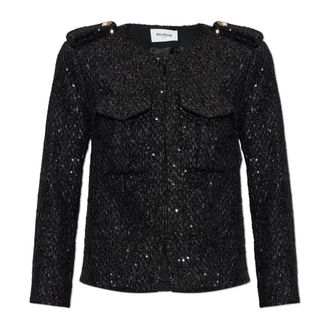 Balmain Holiday Capsule Ps27 Jacke - - Jackets - Damen - Schwarzk - M