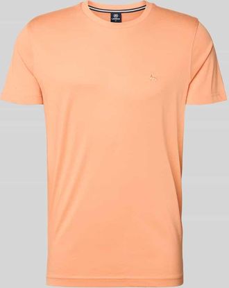Lerros T-Shirt mit Rundhalsausschnitt und Logo-Stitching