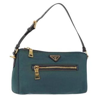Prada Pre-owned Vintage Nylon Schultertasche - - Pre-owned - Damen - Gr&uuml;n - ONE SIZE