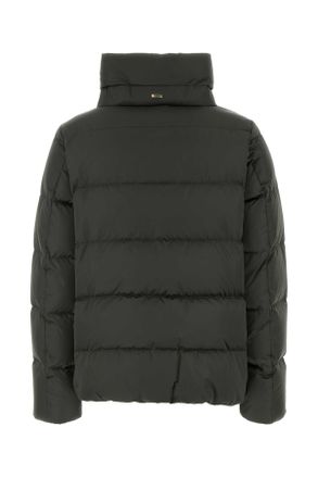 Herno Womens Dark Green Polyester Down Jacket 9480 Piumini