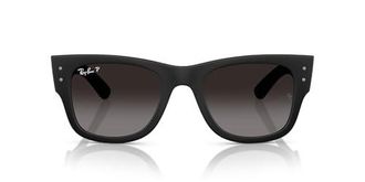 Ray-Ban Lunettes de soleil carrées Mega Wayfarer Liteforce Rb4840s, Sable noir/gris dégradé polarisé, 52 mm