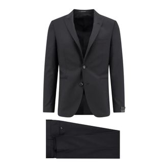 Tagliatore Einknopf-Sakko & Hose - - Suits - Herren - Schwarzk - 3XL