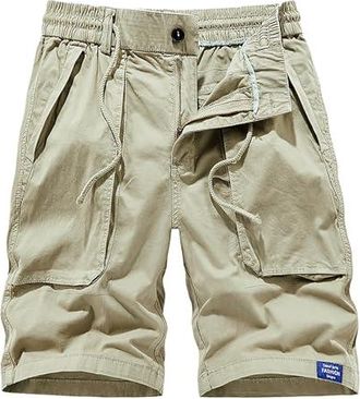 Generic Short De Bain Homme avec Poche Running &Eacute;t&eacute; Velour Pere Poches Rapide Multipoches Soie Classique Decontracte Roi D&eacute;contract&eacute;e Dechire Electrique Bas Co