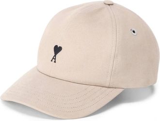 Ami Femme, Accessoires, Brun, Taille: ONE Size Casquette Broderie De Coeur