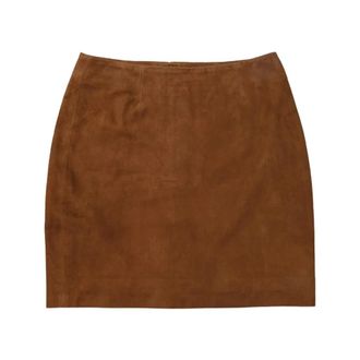 Rotate Bison 249 Lederrock - - Skirts - Damen - Braun - S
