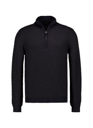 Emporio Armani Herren Troyer blau Gemustert