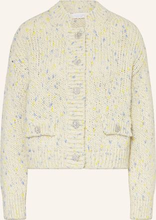 Rich & Royal Strickjacke Mit Glitzergarn gelb