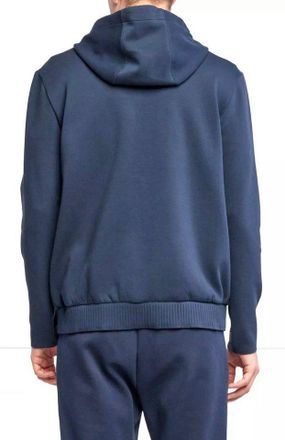 BOSS Funktions-Kapuzensweatjacke Sybrique Zip Blouson Jacke mit Bandana abnehmbare Gesichts Tuch, Wasserdichter Rei&szlig;verschluss