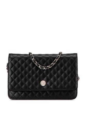 Chanel 2008-2009 Microquilted Umh&auml;ngetasche aus Lammleder - Schwarz
