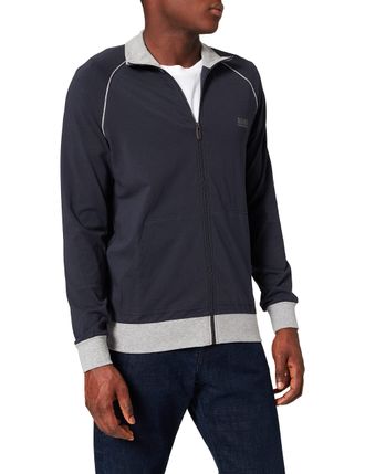 BOSS Herren Mix&match Jacket Z Sweatshirts, Blau (Dark Blue 409), S EU