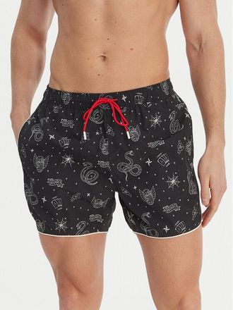 HUGO BOSS Badeshorts Rik 50533795 Schwarz Regular Fit