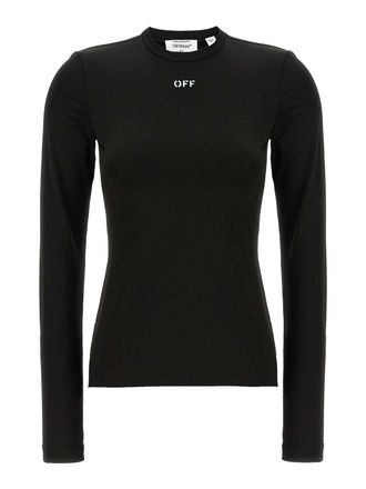 Off-white Pull Col Rond - Noir