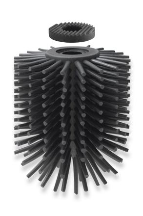 Zack Wc-B&uuml;rstenkopf, Anthrazit, Kunststoff, 10.2x8.4x8.5 cm, Badezimmer, WC Ausstattung, WC B&uuml;rstengarnituren