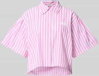 American Vintage Cropped Bluse mit Label-Stitching Modell VEXTOWN