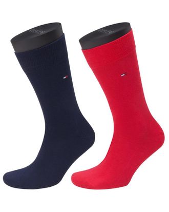 Tommy Hilfiger 2er Pack Socken mit kleiner Flag-Stickerei in