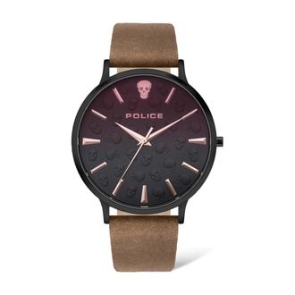 Police Police Tasman Herren Uhr Schwarz Braun Pl16023Jsb02 - - Accessories - Herren - Braun - ONE SIZE