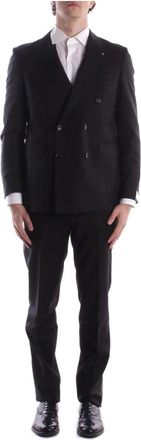 Tagliatore Homme, Costumes, Noir, Taille: S Costume crois&eacute;