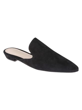 Gianvito Rossi Slipper & Pantoletten - Pointed-Toe Slide With Minimalist Design And Low H - Gr. 38,5 (EU) - in Schwarz - f&uuml;r Damen