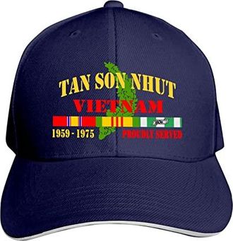 Generic Baseball Casquette Tan Son Nhut, V&eacute;t&eacute;ran du Vietnam Unisexe Pare-Soleil Casquette Vintage Anti-Soleil Cap pour Femmes Jogging Ext&eacute;rieur