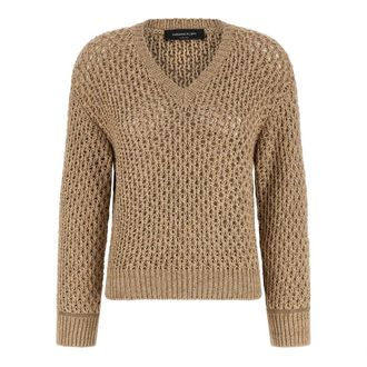 Fabiana Filippi Femme, Pulls, Brun, Taille: 34 FR Pull en maille Moulin&eacute;