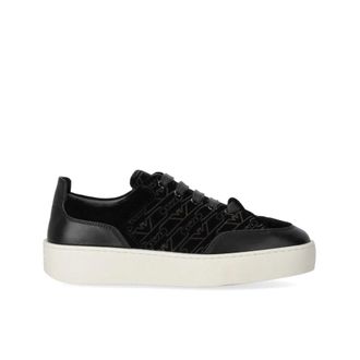 Emporio Armani Monogram Velvet Sneaker - - Shoes - Damen - Schwarzk - 36 EU