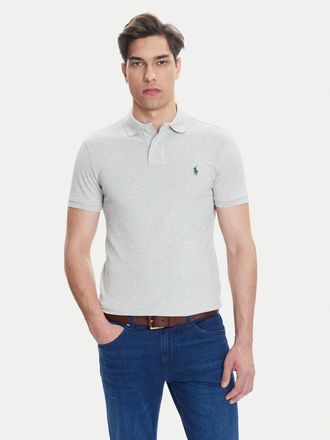Polo Ralph Lauren Poloshirt 710536856463 Grau Slim Fit
