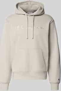 Champion Relaxed Fit Hoodie aus Baumwoll-Mix mit Label-Stitching