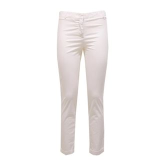 Fabiana Filippi Wei&szlig;e Baumwollhose Assisi 21 - - Trousers - Damen - Wei&szlig; - 2XS