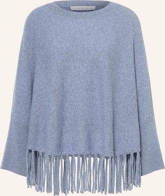 Herzen&rsquo;s Angelegenheit Herzens Poncho Maja Mit Cashmere blau