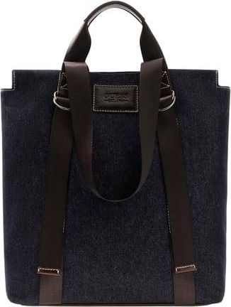 Guess Sac tote bag Oslo zipp&eacute; en coton m&eacute;lang&eacute;