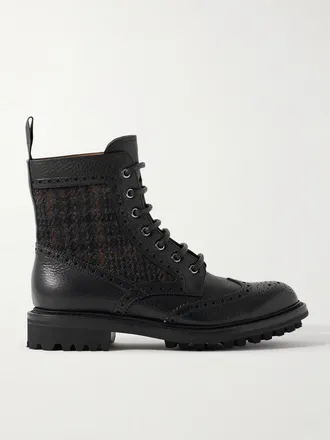 Churchs Bottines En Cuir Et En Jacquard - Noir