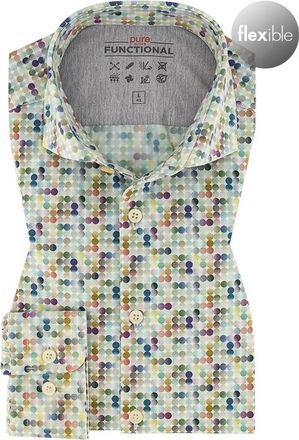Pure Herren Hemd mehrfarbig gemustert