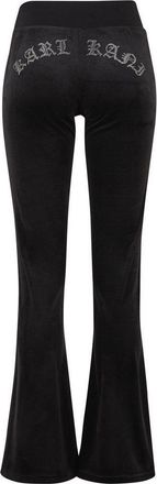 Karl Kani Jogginghose Karl Kani Signature Rhinestone Velours Trackpants (1-tlg)