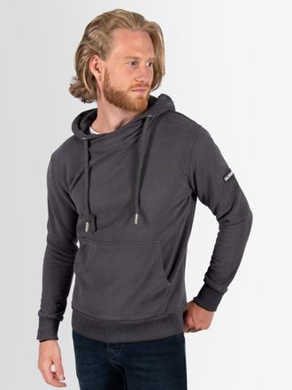 Alessandro Salvarini Kapuzenpullover ALESSANDRO SALVARINI ASCalgarii, Herren, Gr. XXXL (58), grau (anthrazit), Obermaterial: 65% Baumwolle, 35% Polyester, Pullover Kapuzen
